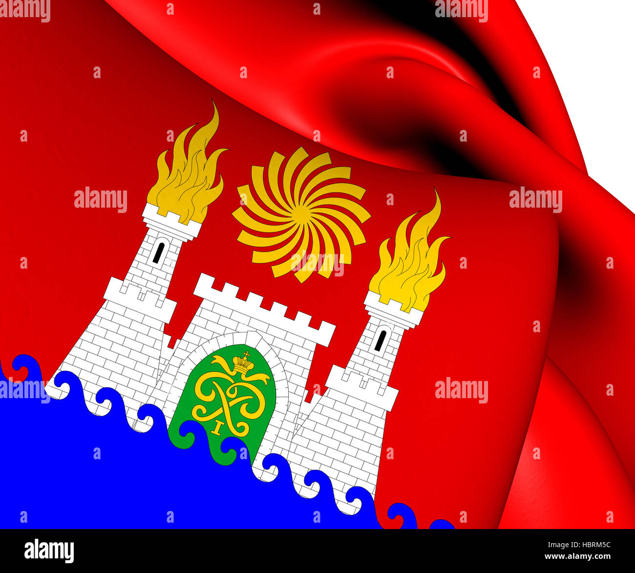 Flag of Makhachkala Stock Photo - Alamy