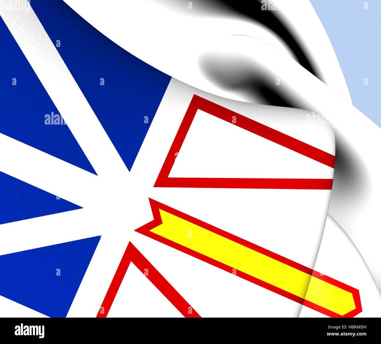 Flag of Newfoundland and Labrador Stock Photo - Alamy