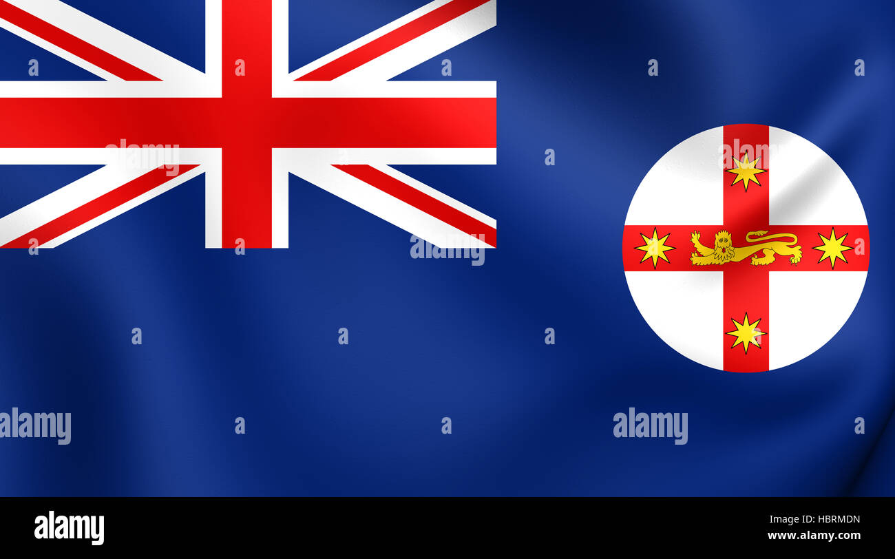 Flag of New South Wales, Australia Stock Photo - Alamy