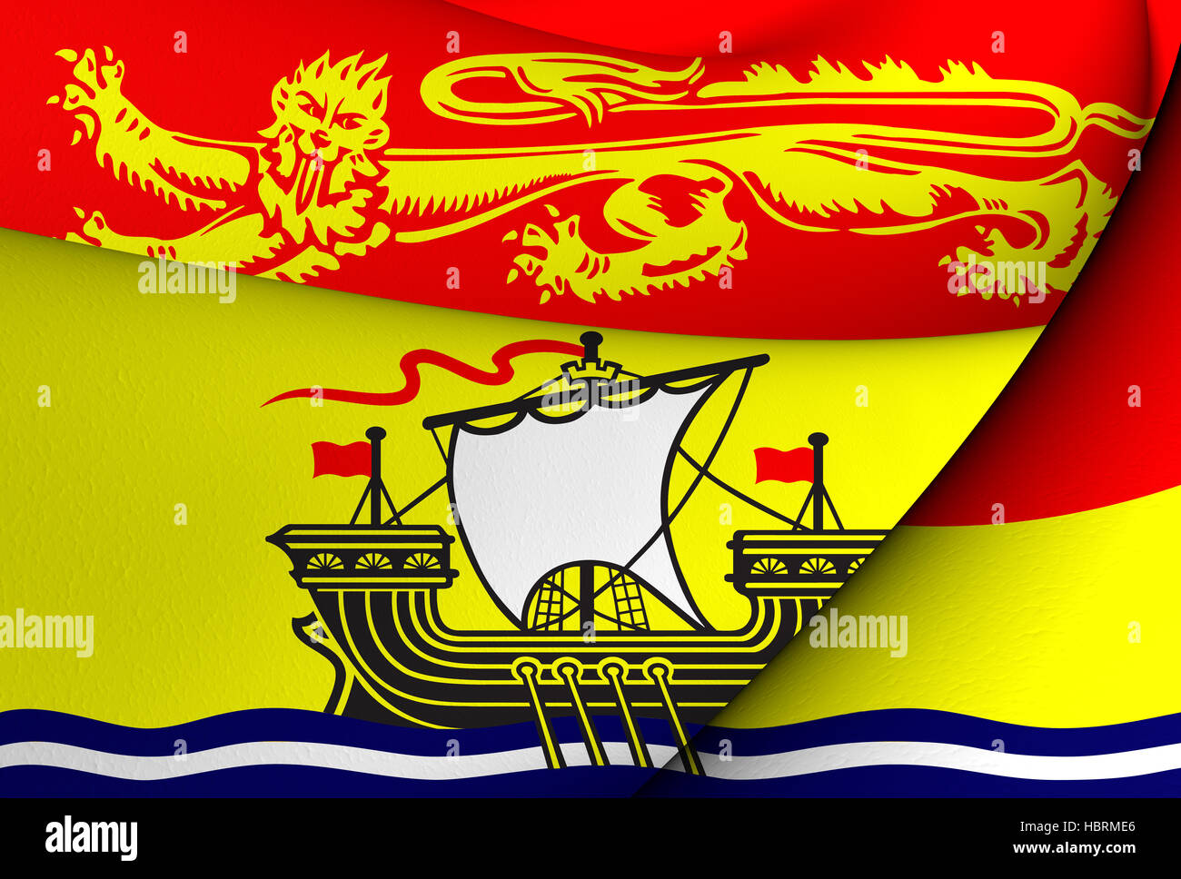 New brunswick flag hi-res stock photography and images - Alamy