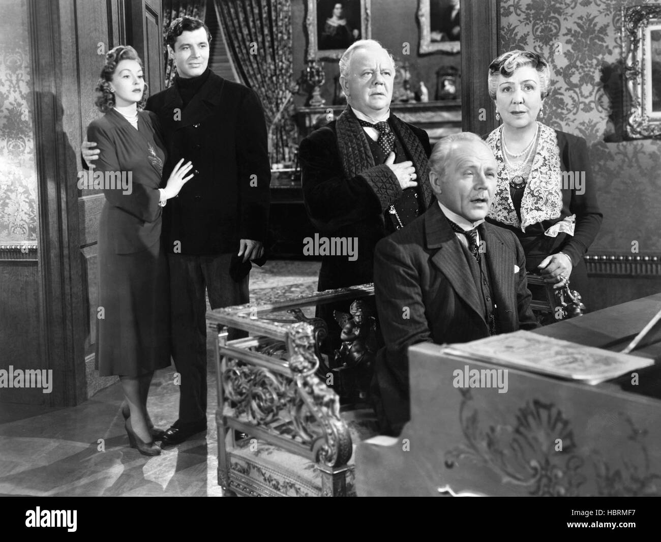 FRIENDLY ENEMIES, from left, Nancy Kelly, James Craig, Charles Winninger, Charles Ruggles, Greta ...