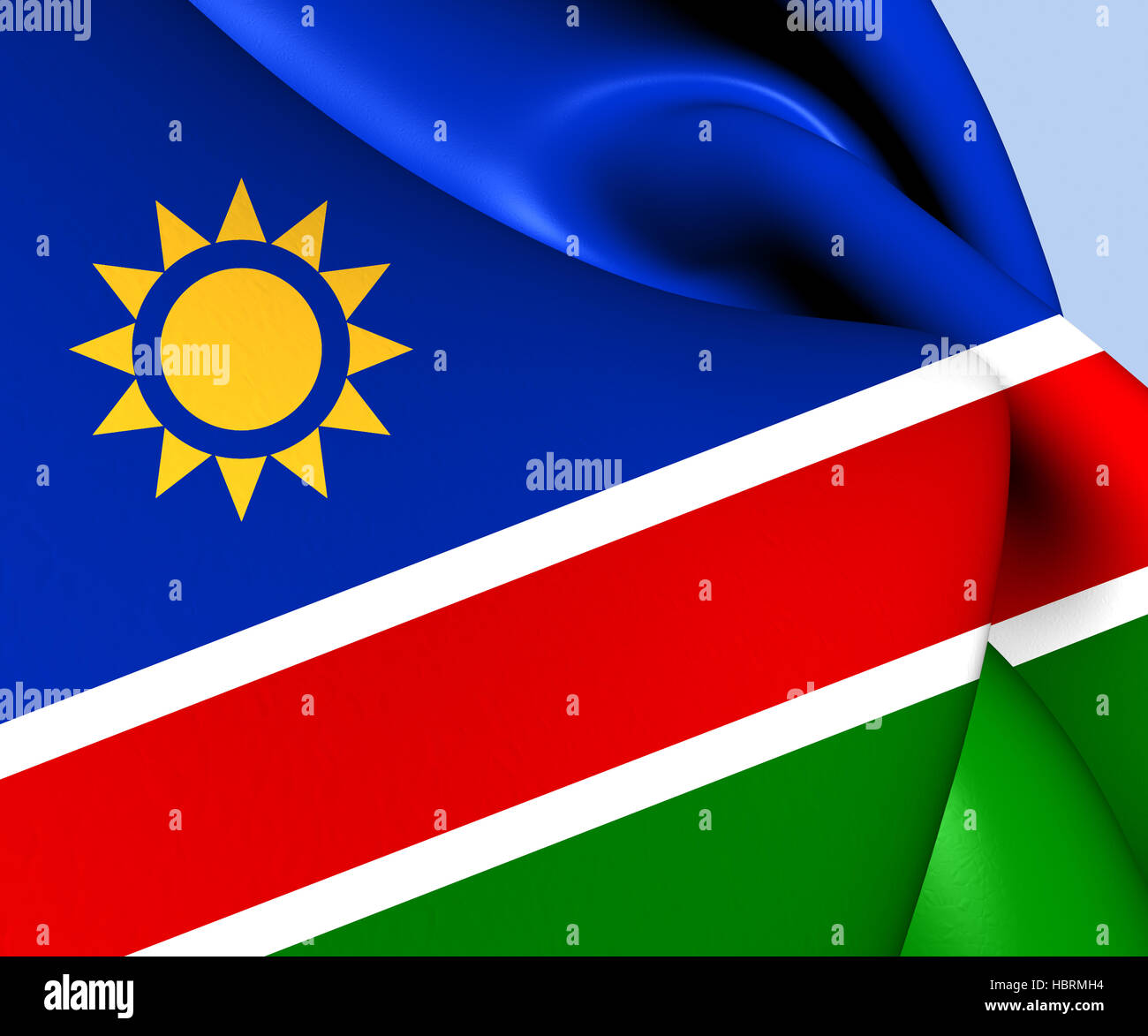 3d render namibia flag hi-res stock photography and images - Alamy