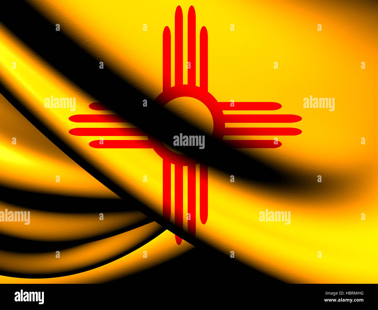 Flag of New Mexico Stock Photo - Alamy