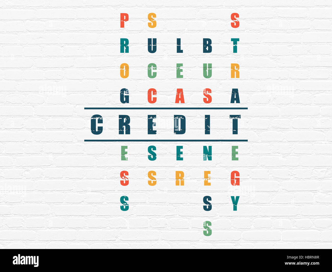 Business concept: Credit in Crossword Puzzle Stock Photo - Alamy