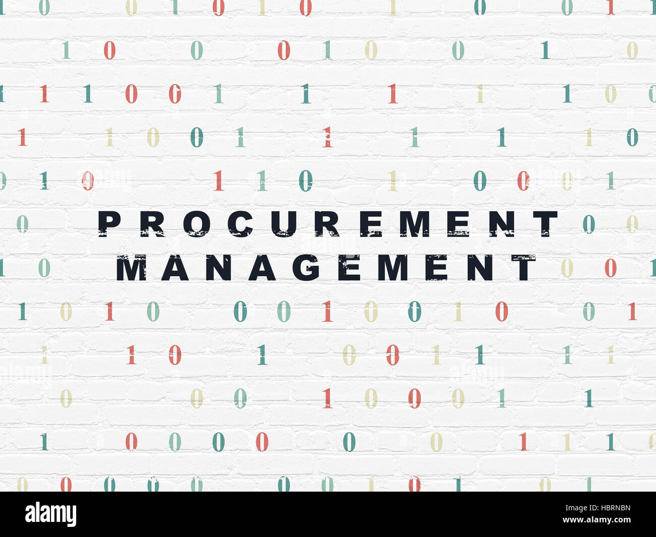 Business concept: Procurement Management on wall background Stock Photo ...