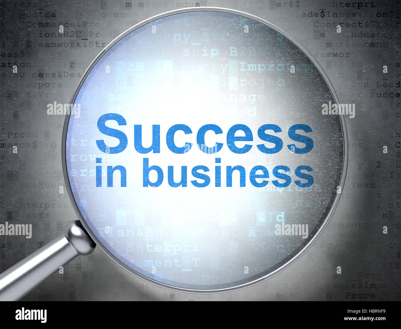 Business concept: Success In business with optical glass Stock Photo ...