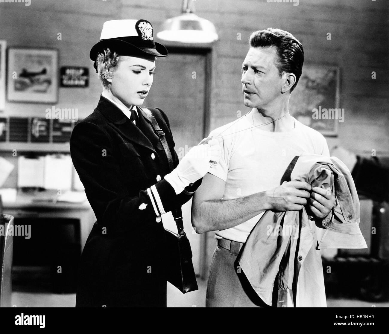 FRANCIS IN THE NAVY, from left: Martha Hyer, Donald O'Connor, 1955 ...