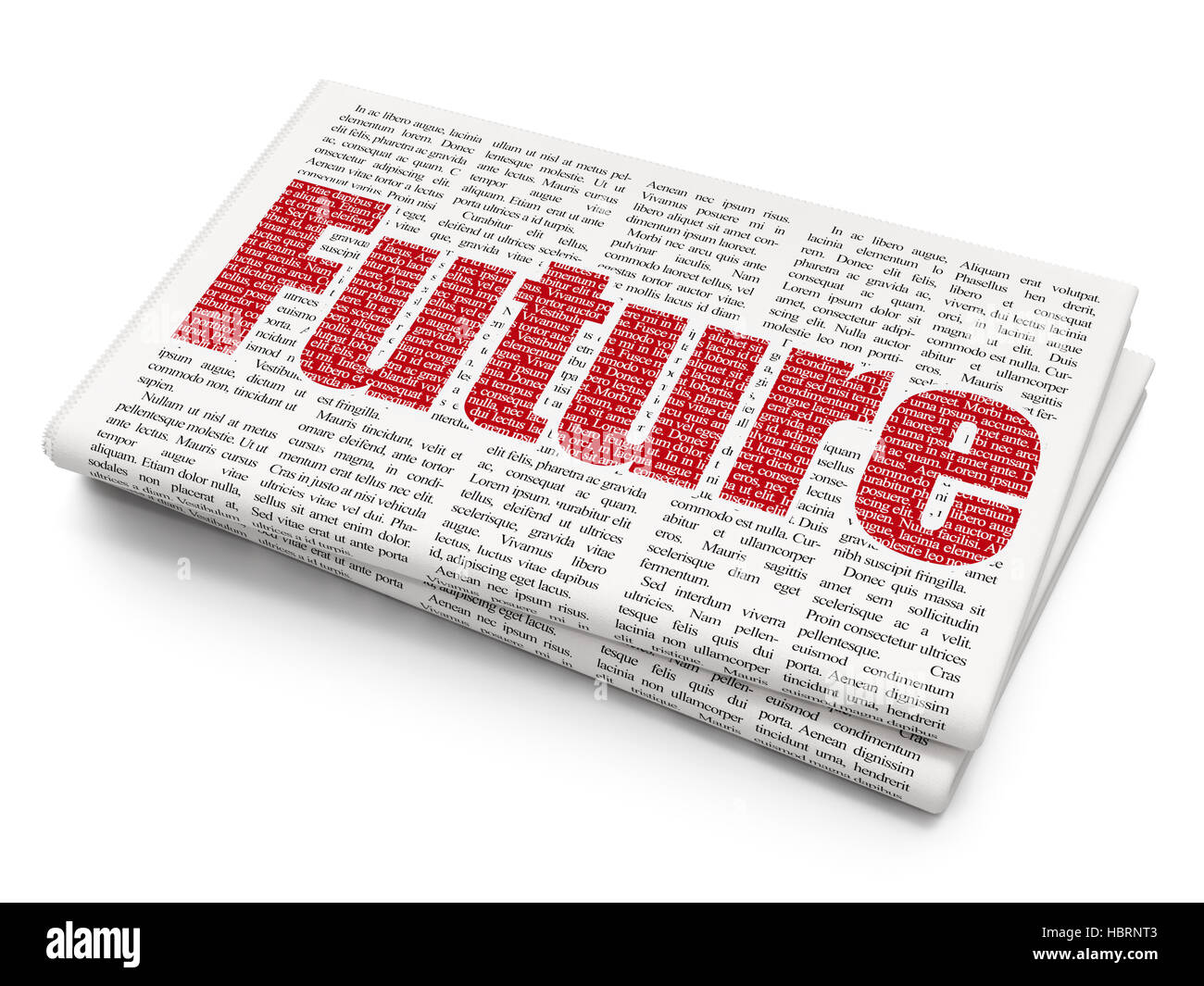 Time concept: Future on Newspaper background Stock Photo - Alamy