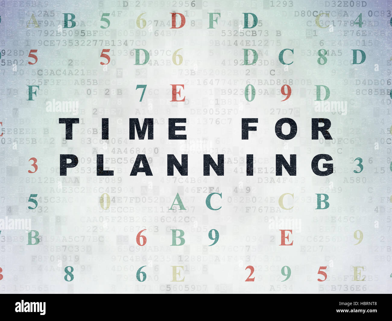 Timeline concept: Time for Planning on Digital Data Paper background ...