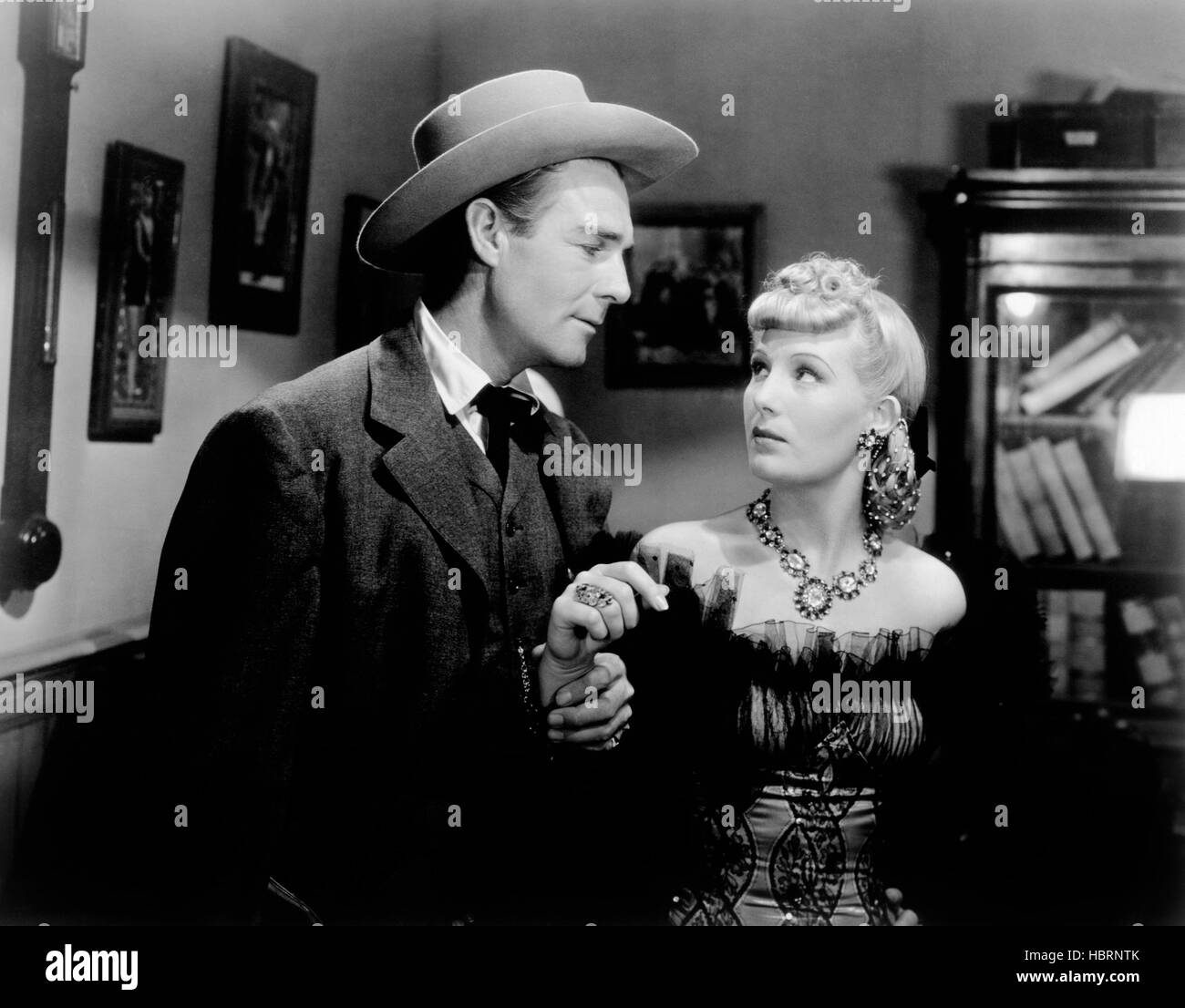 FRONTIER MARSHAL, from left, Randolph Scott, Binnie Barnes, 1939, TM ...