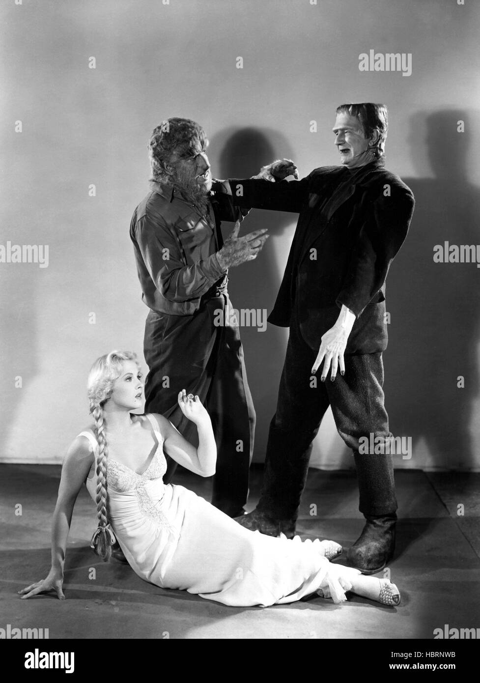 FRANKENSTEIN MEETS THE WOLF MAN, 1943, Ilona Massey, Lon Chaney Jr ...