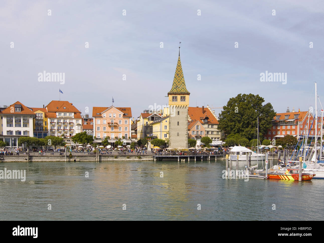Lindauer port with Mangturm Stock Photo - Alamy