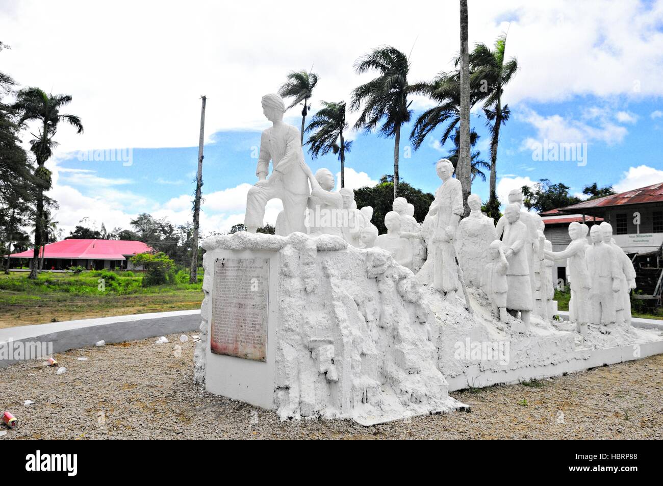 Monument to the first Javanese in Suriname Stock Photo - Alamy