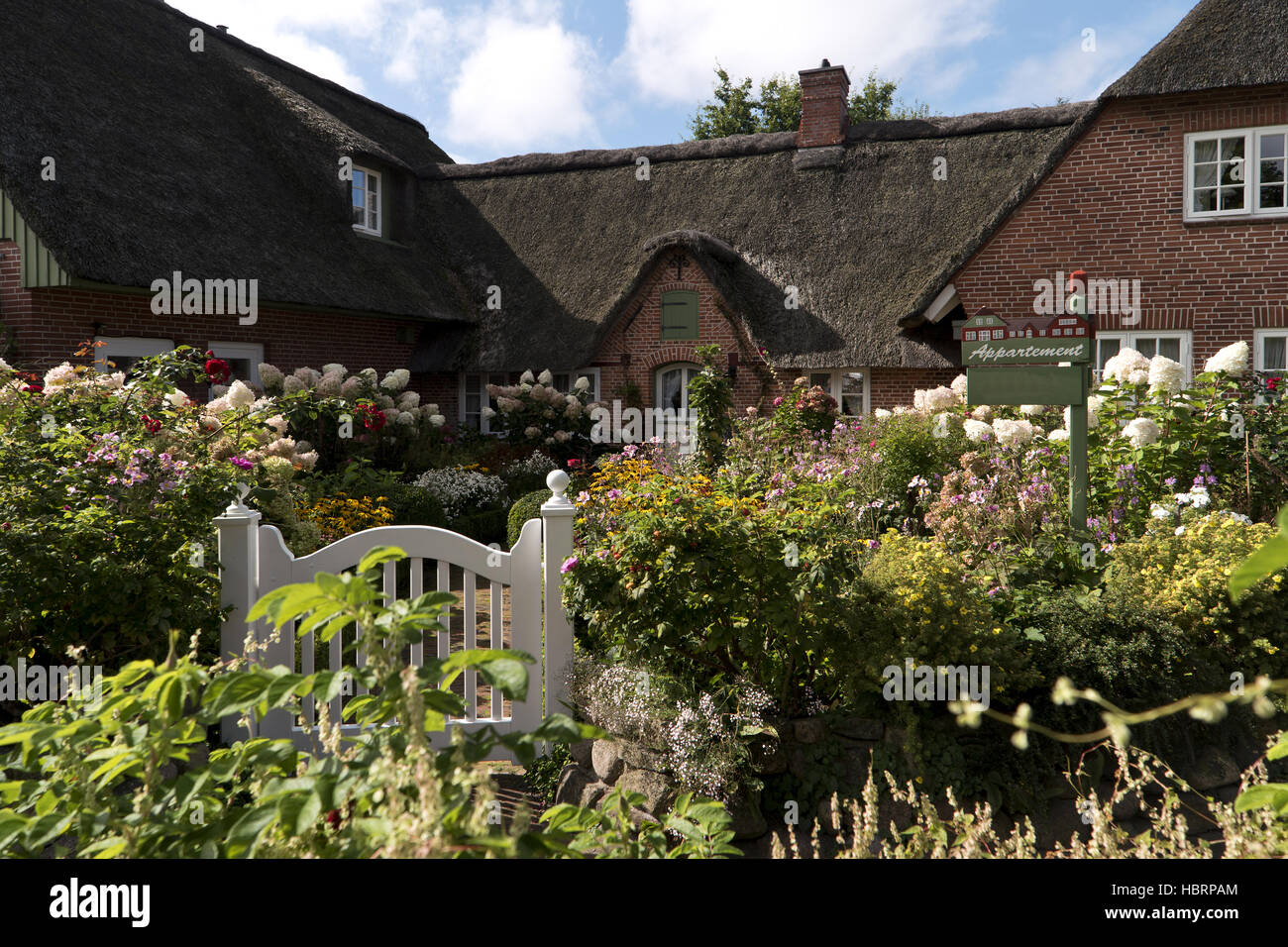 Garden in Northern Frisia in Germany Stock Photo - Alamy