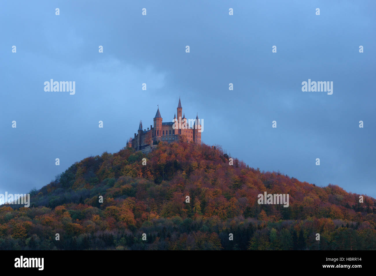 castle at sunset Stock Photo - Alamy