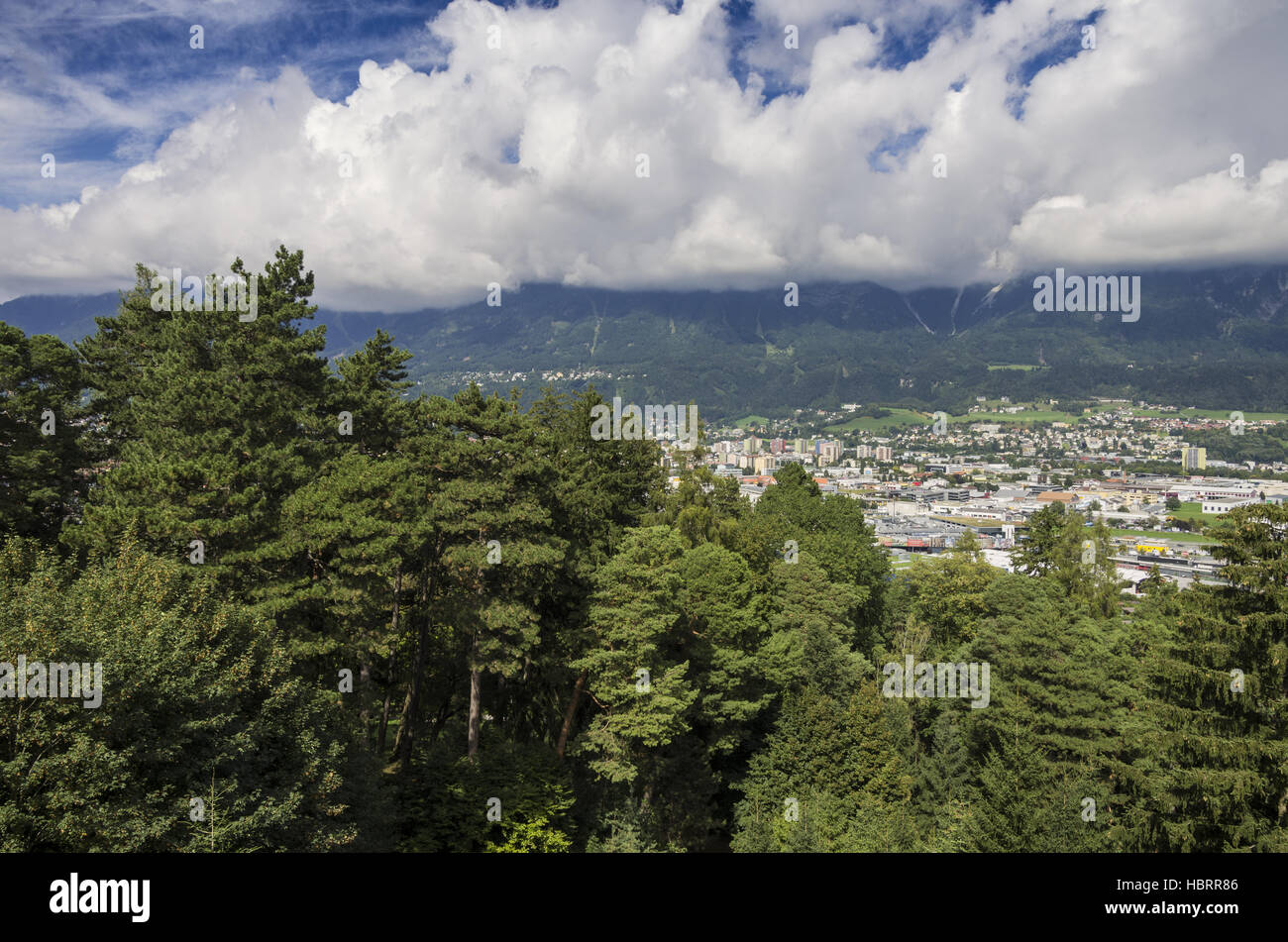 Aerial view of innsbruck hi-res stock photography and images - Alamy