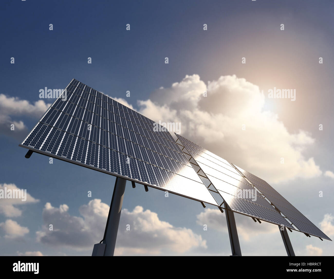 Energy from Sun with Solar Panel Stock Photo - Alamy