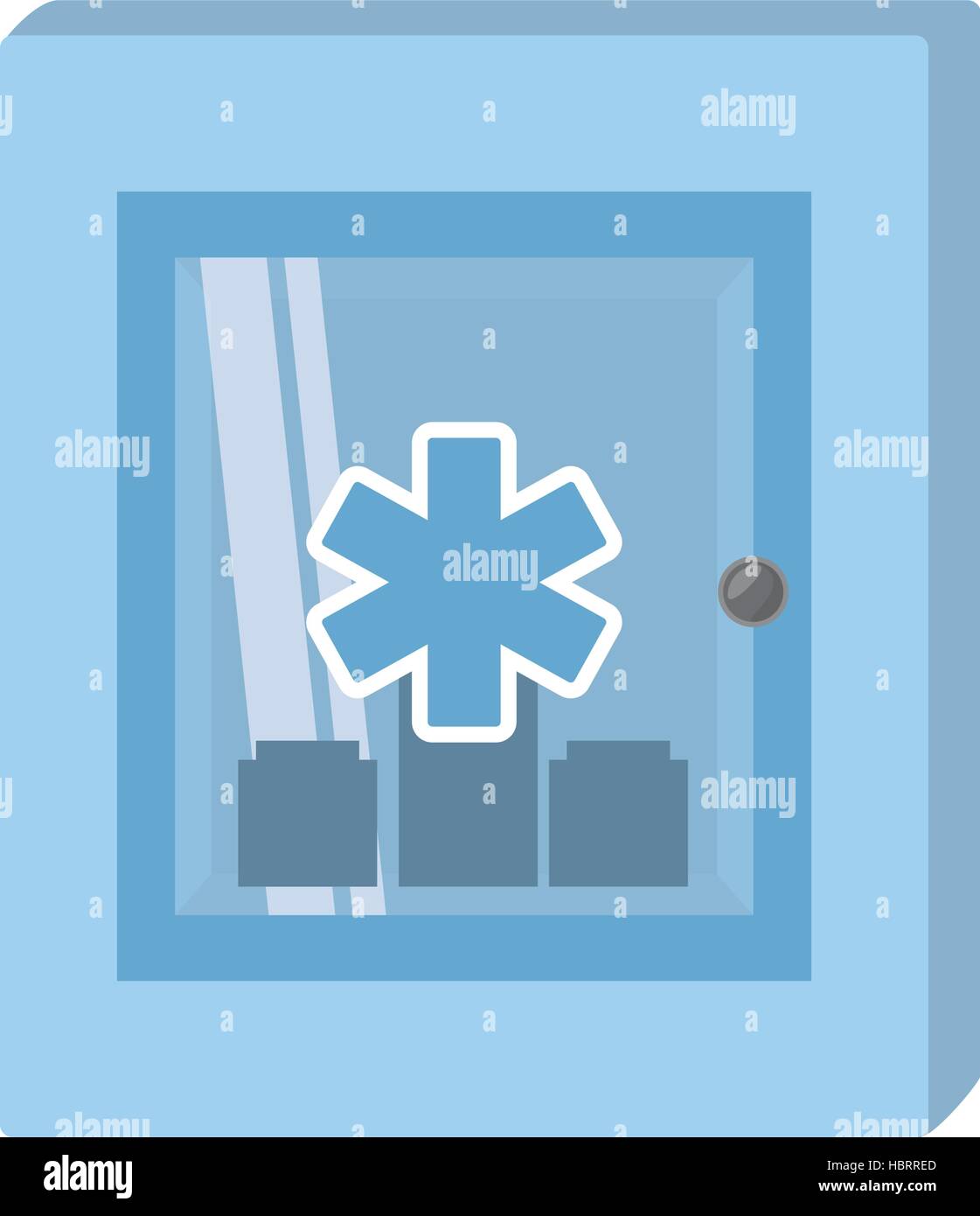 cabinet first aid kit medical cross symbol Stock Vector Image & Art - Alamy