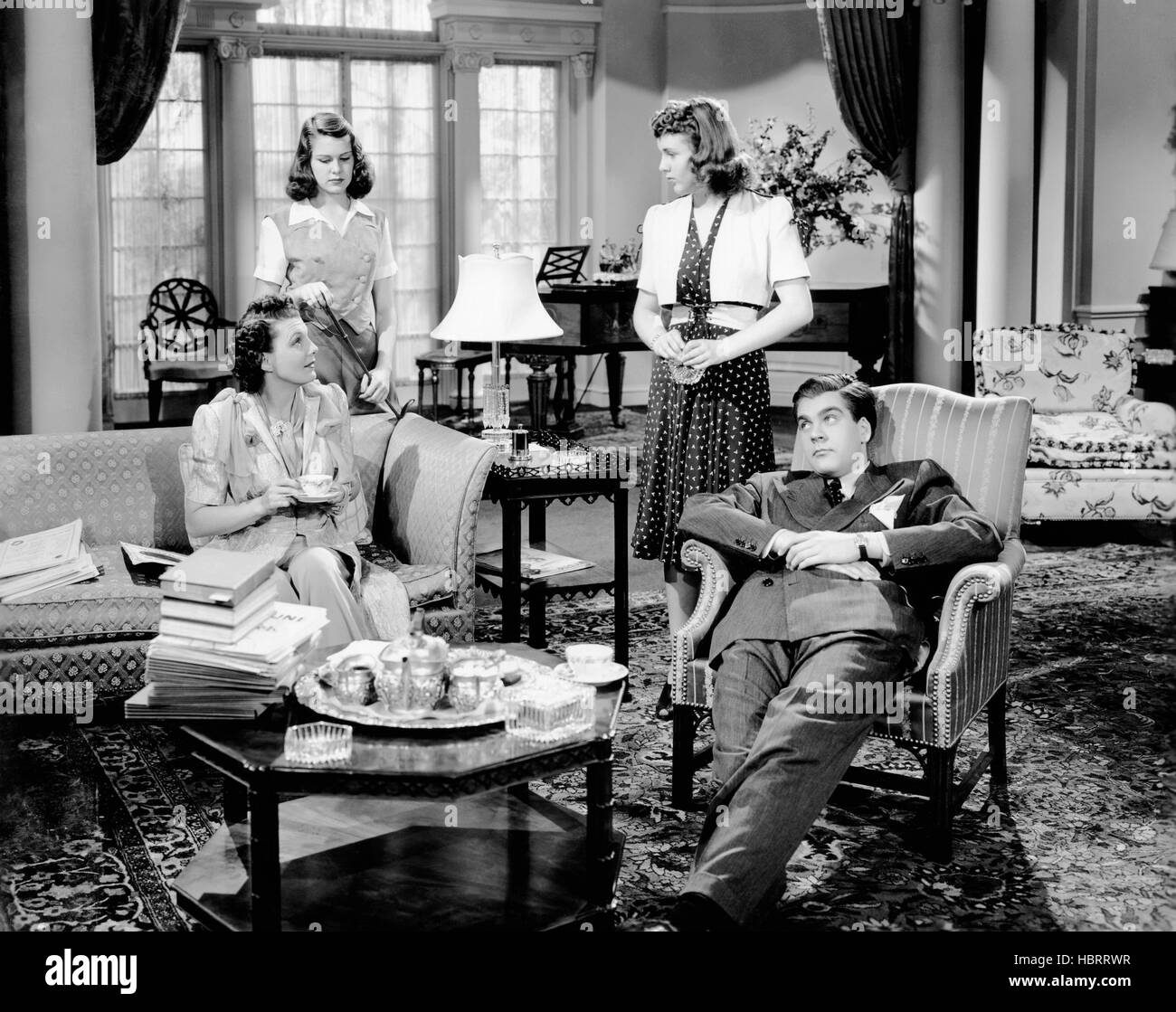 FIRST LOVE, from left, Leatrice Joy, Helen Parrish, Deanna Durbin ...