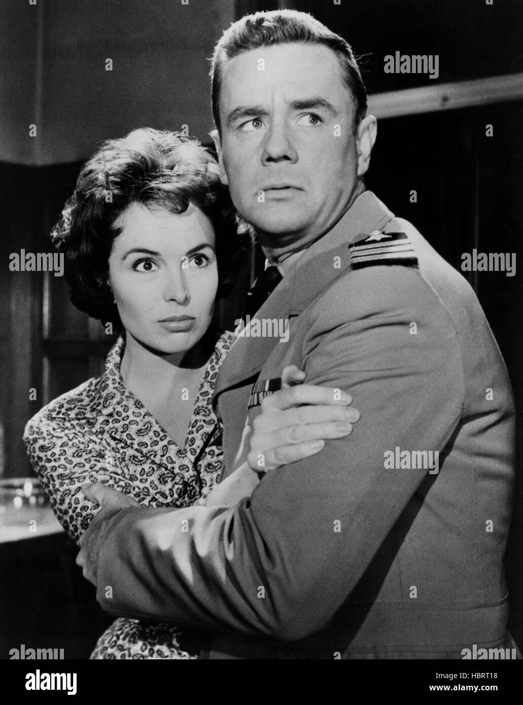 FIRST MAN INTO SPACE, from left, Marla Landi, Marshall Thompson, 1959 ...