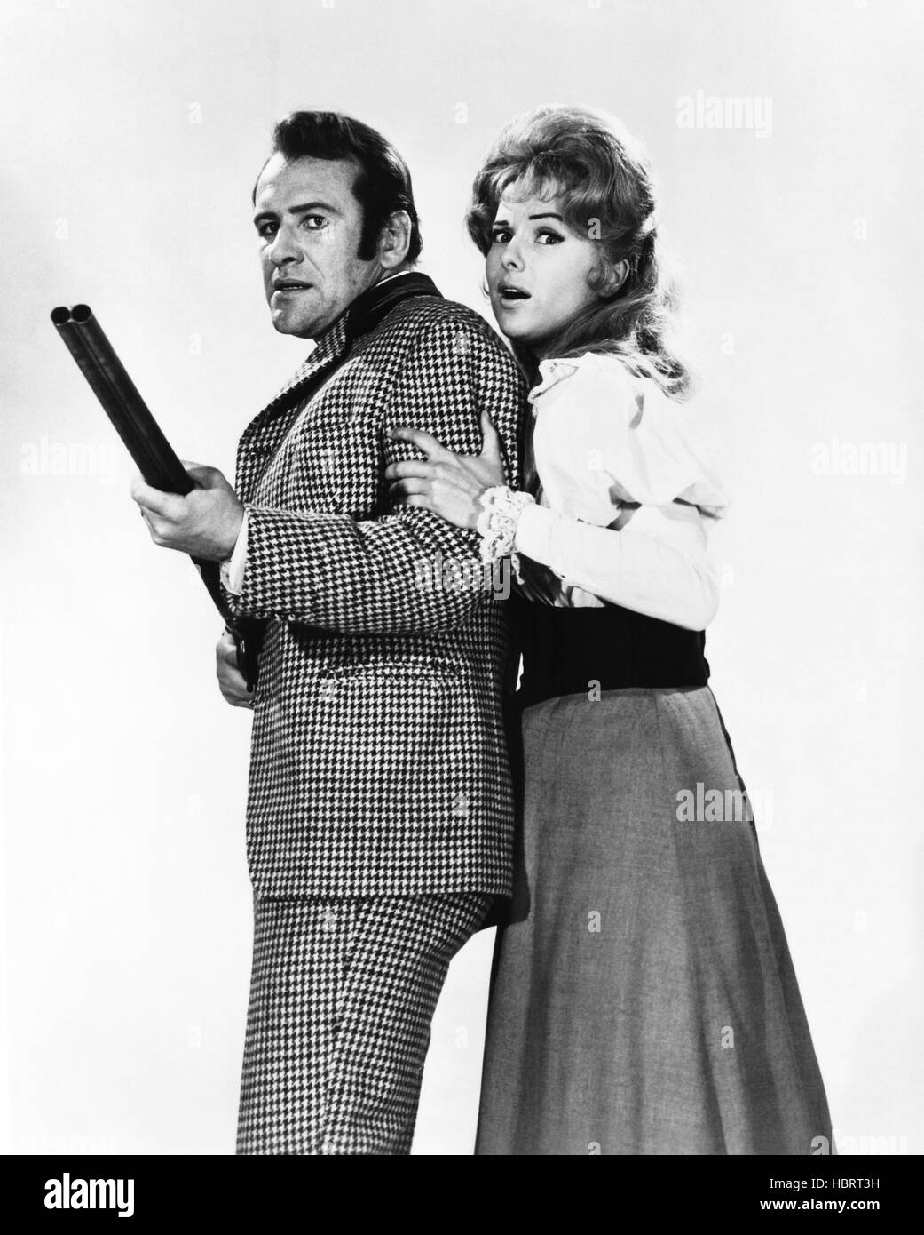 FIRST MEN IN THE MOON, from left: Edward Judd, Martha Hyer, 1964 Stock ...