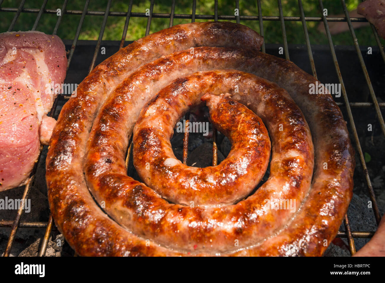 braai barbeque Africa Zimbabwe flame grilled meat Stock Photo - Alamy