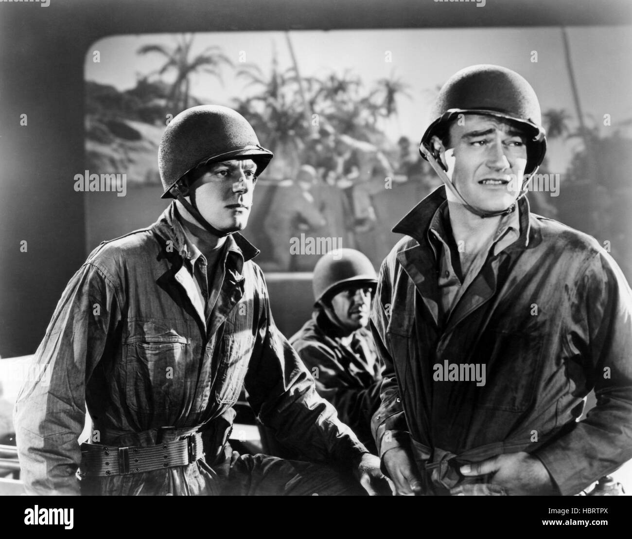 THE FIGHTING SEABEES, Dennis O'Keefe, John Wayne, 1944 Stock Photo - Alamy