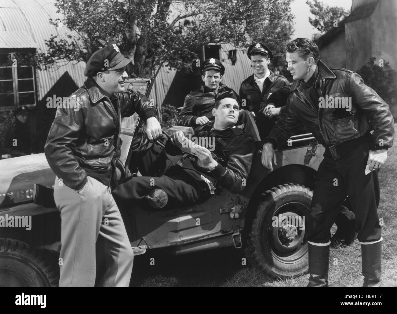 FIGHTER SQUADRON, front from left: Edmond O'Brien, Walter Reed, Robert ...