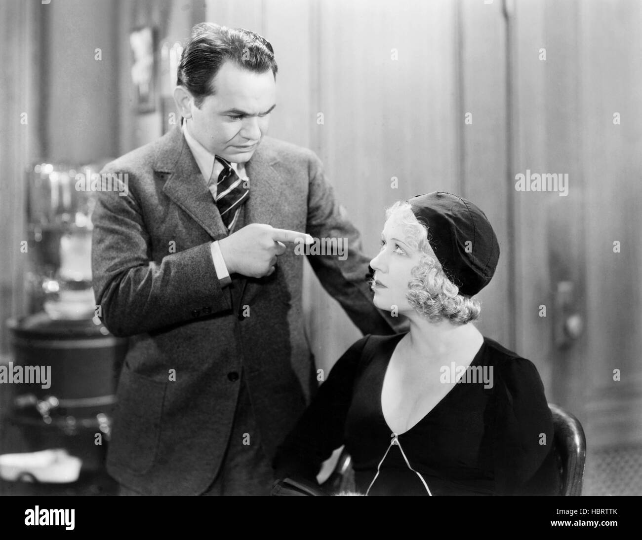 FIVE STAR FINAL, from left: Edward G. Robinson, Ona Munson, 1931 Stock ...