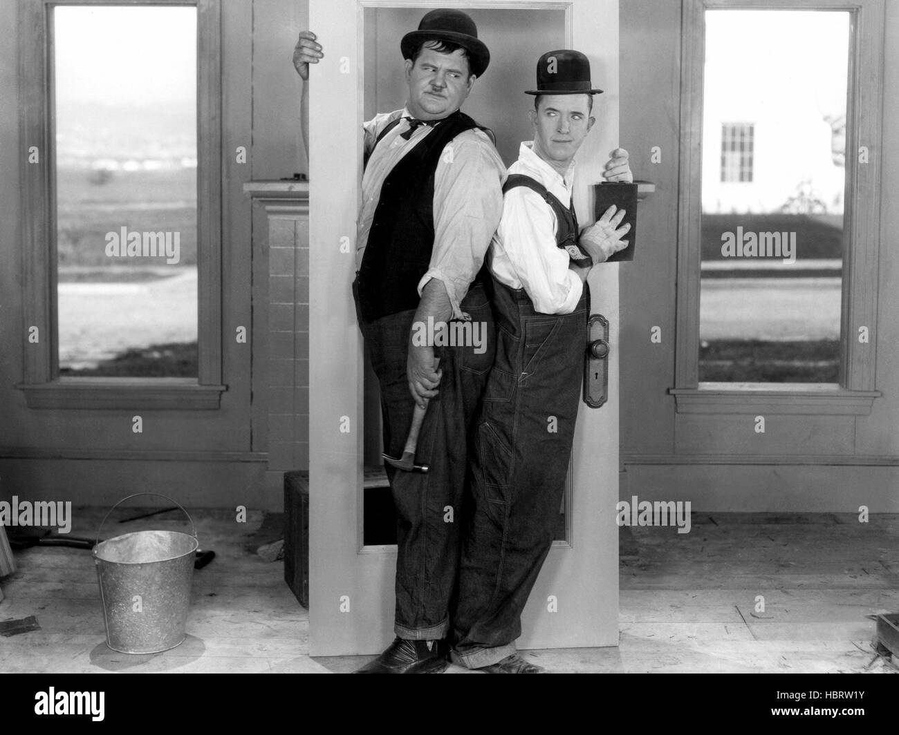 THE FINISHING TOUCH, Oliver Hardy, Stan Laurel [Laurel and Hardy], 1928 ...