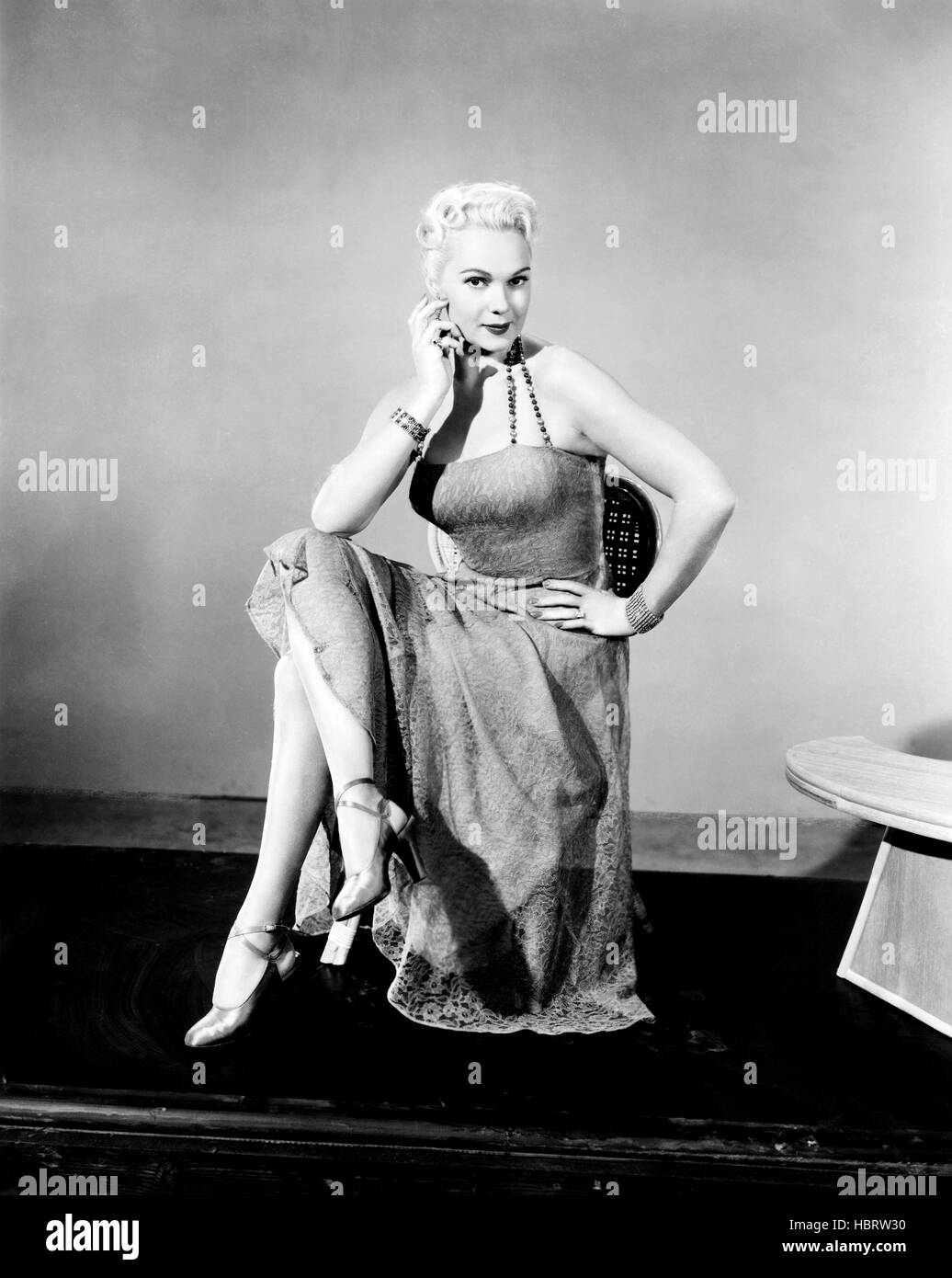 FIGHTING TROUBLE, Adele Jergens, 1956 Stock Photo - Alamy