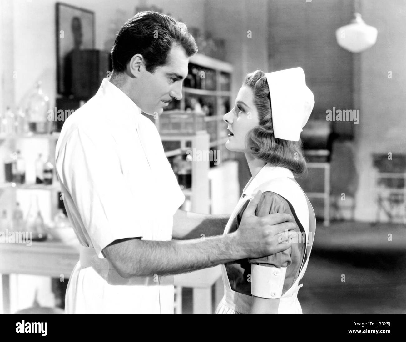 FOUR GIRLS IN WHITE, from left, Alan Marshal, Florence Rice, 1939 Stock ...