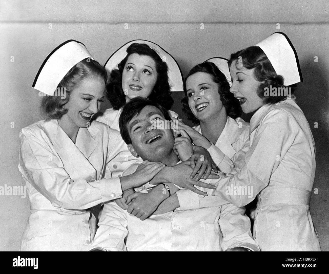 FOUR GIRLS IN WHITE, Florence Rice, Ann Rutherford, Buddy Ebsen, Mary ...
