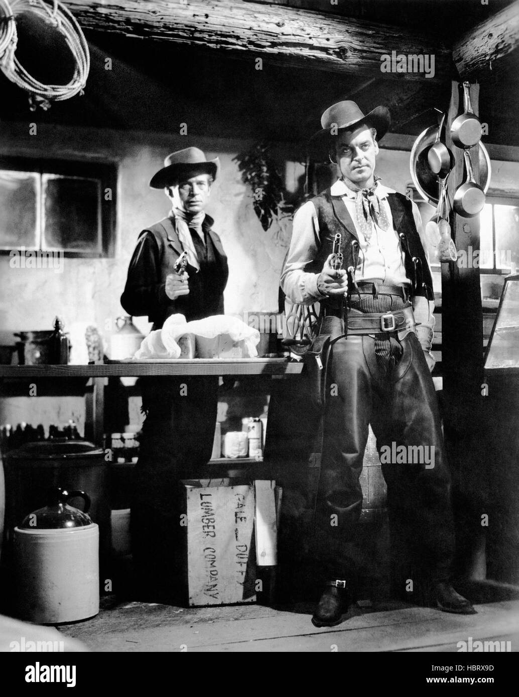 FOUR GUNS TO THE BORDER, from left, George Nader, Rory Calhoun, 1954 ...