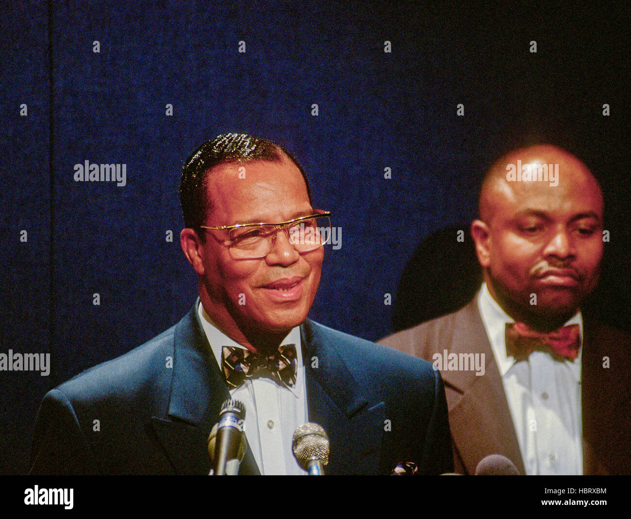 Washington, DC, 14th MARCH, 1986 Nation of Islam leader Louis Farrakhan ...