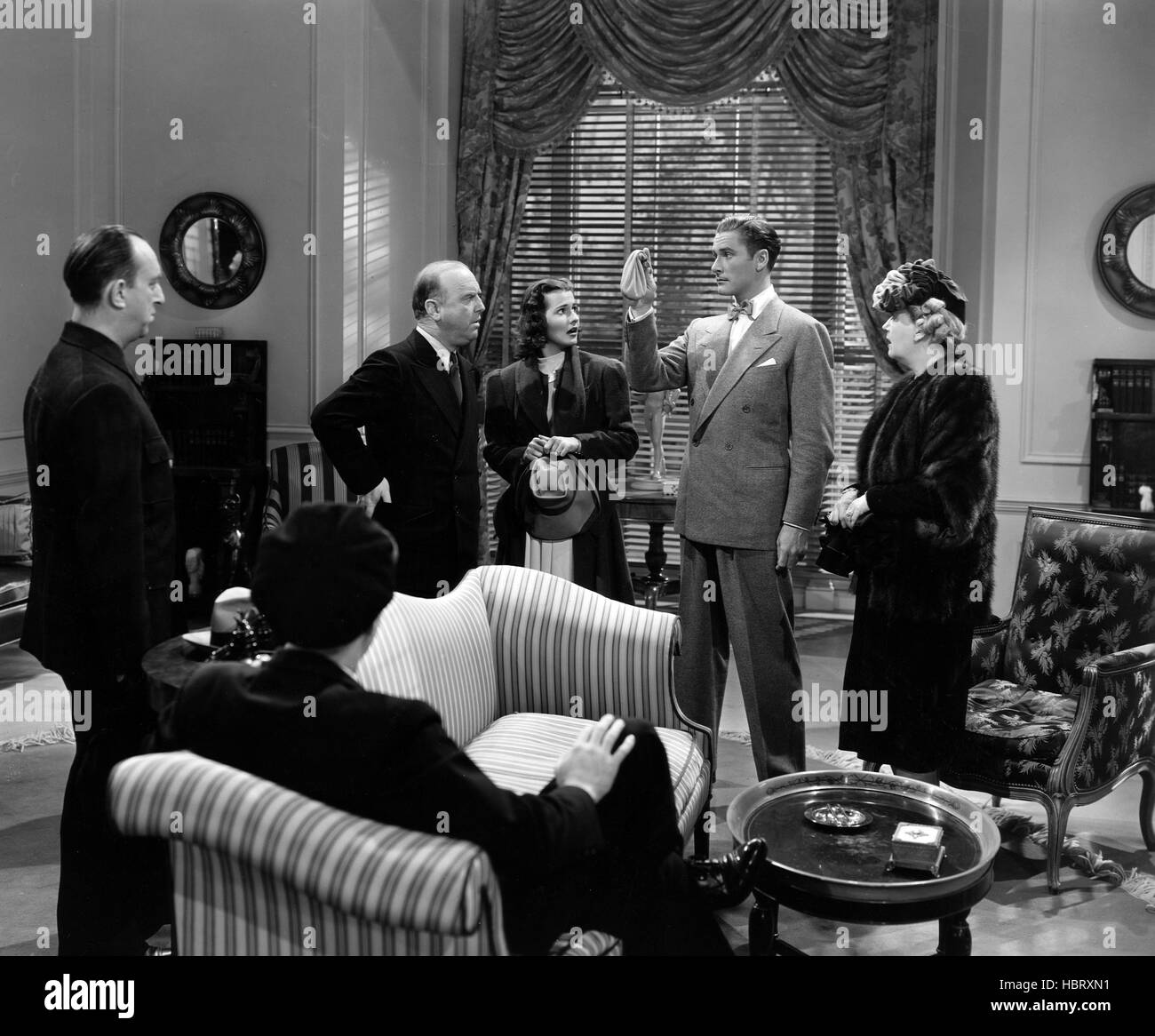 FOOTSTEPS IN THE DARK, Allen Jenkins, William Frawley, Brenda Marshall ...