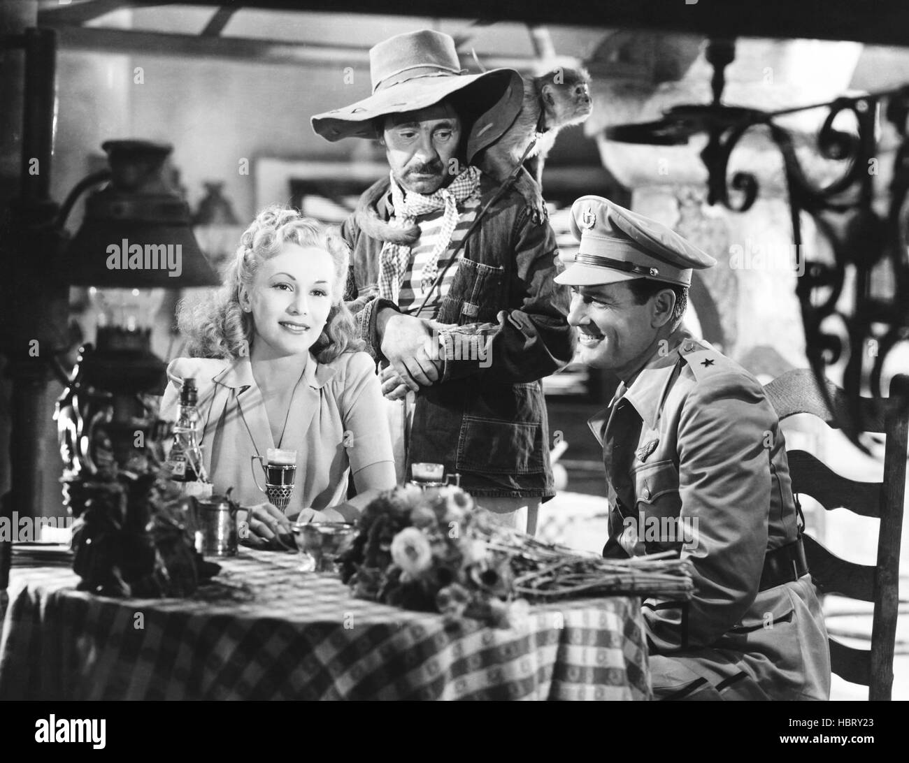 FORCED LANDING, from left: Eva Gabor, Mikhail Rasumny, Richard Arlen ...