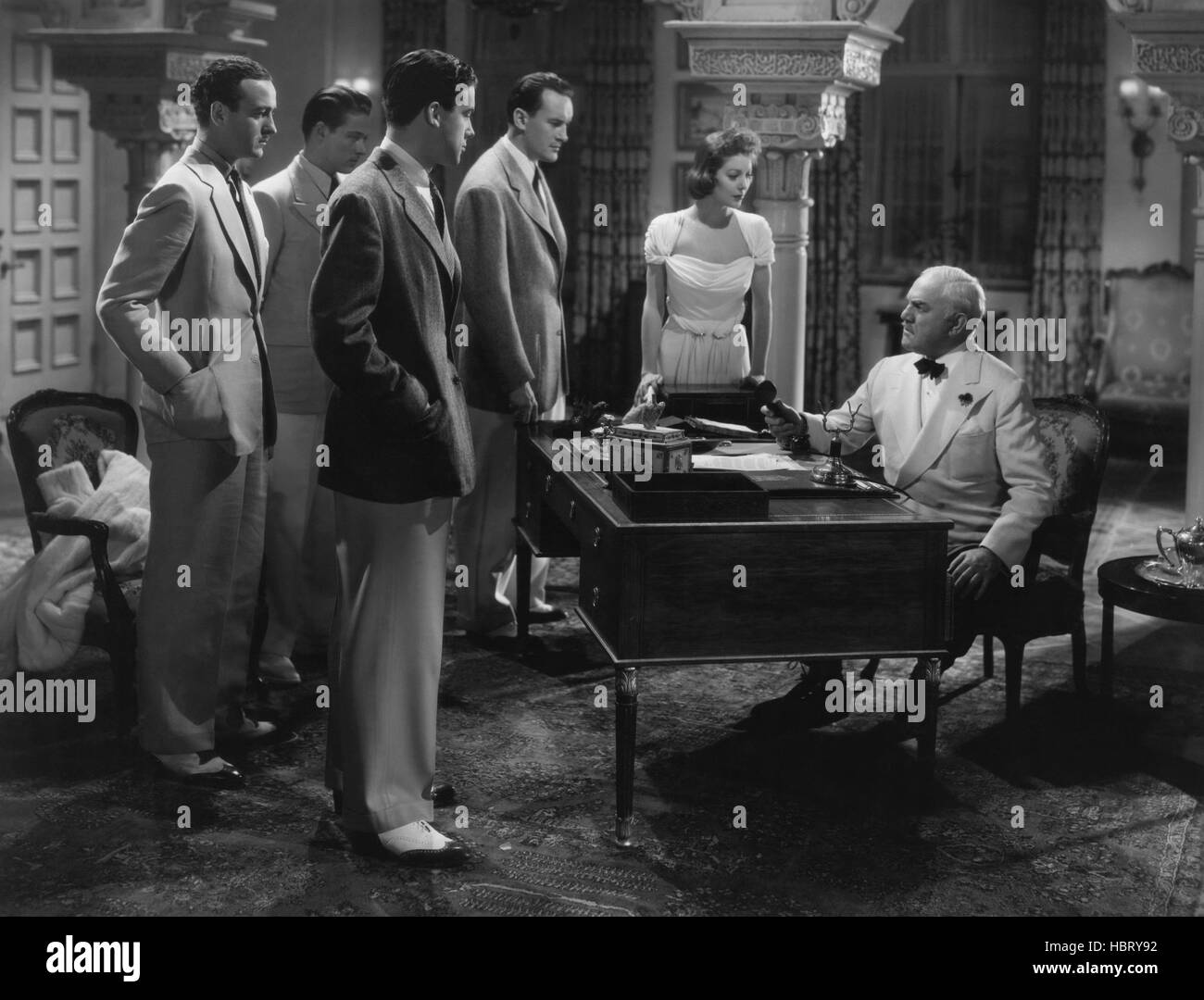FOUR MEN AND A PRAYER, from left: David Niven, William Henry (rear ...