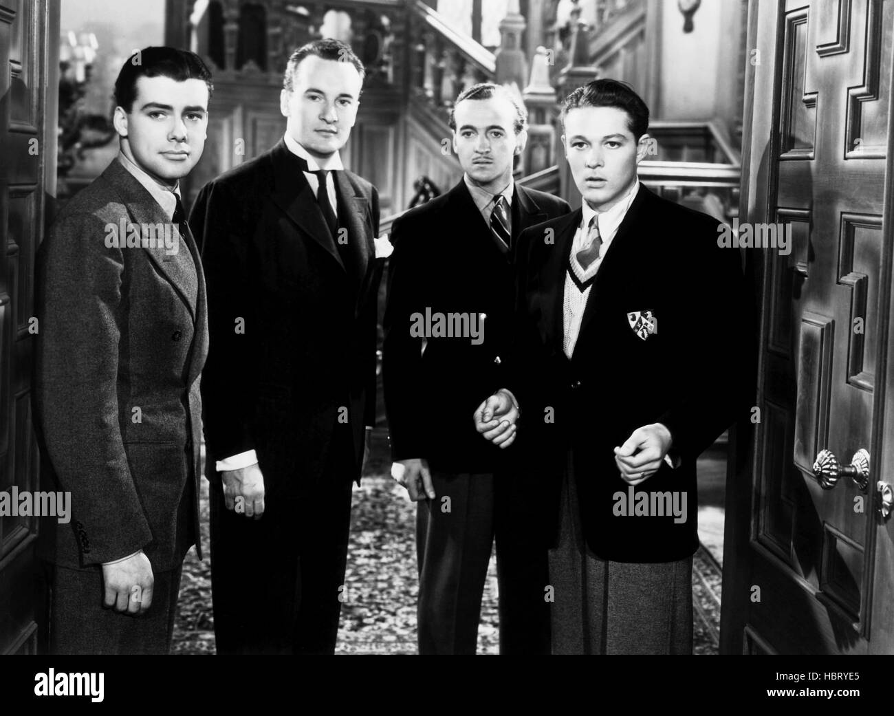 FOUR MEN AND A PRAYER, from left, Richard Greene, George Sanders, David ...