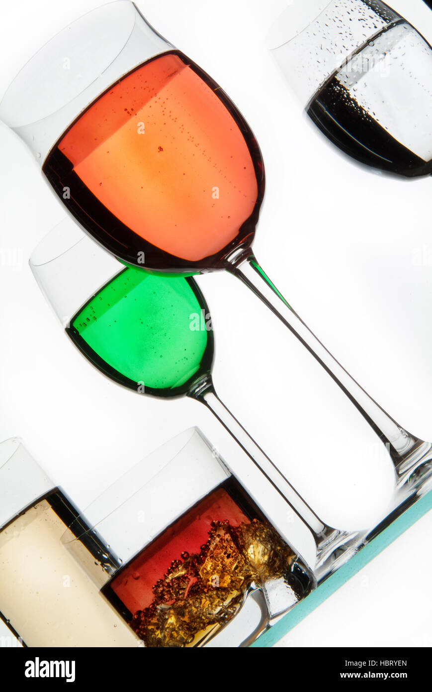 Glass liquid colour hi-res stock photography and images - Alamy