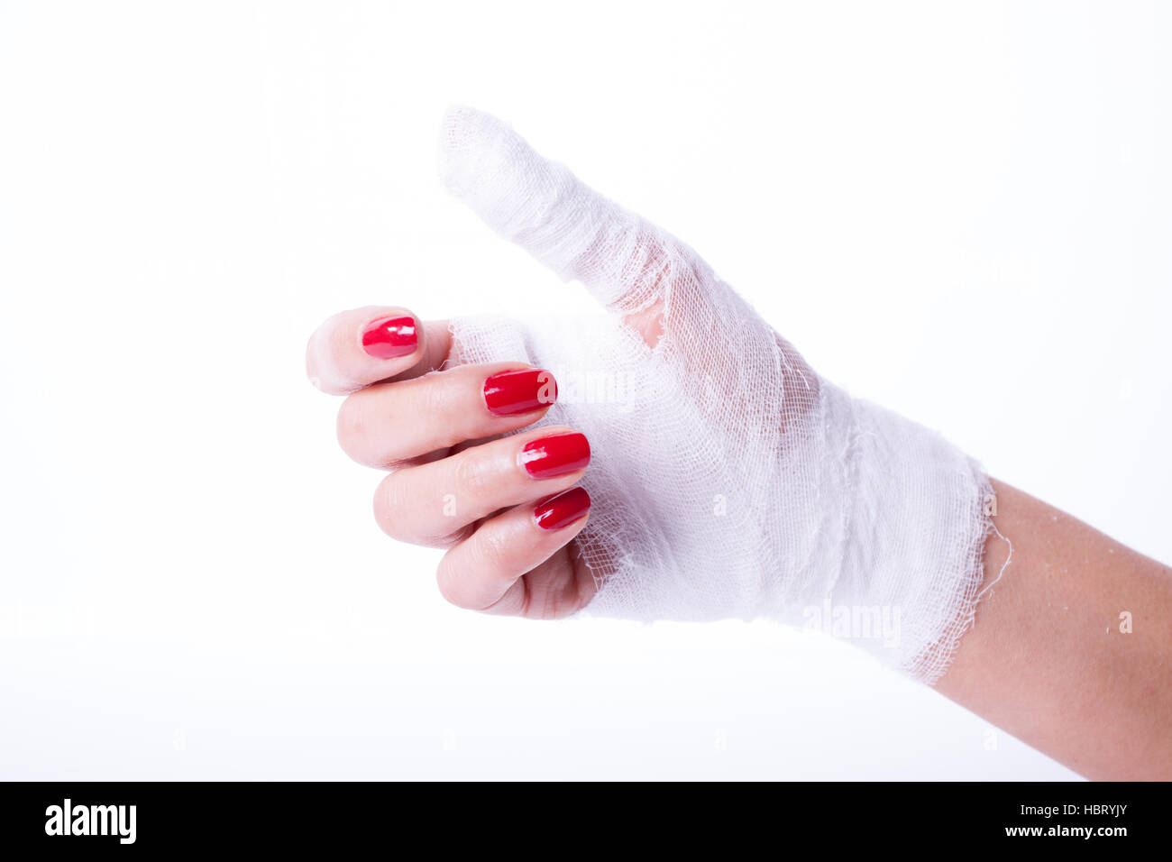 Bandage on a hand Stock Photo - Alamy
