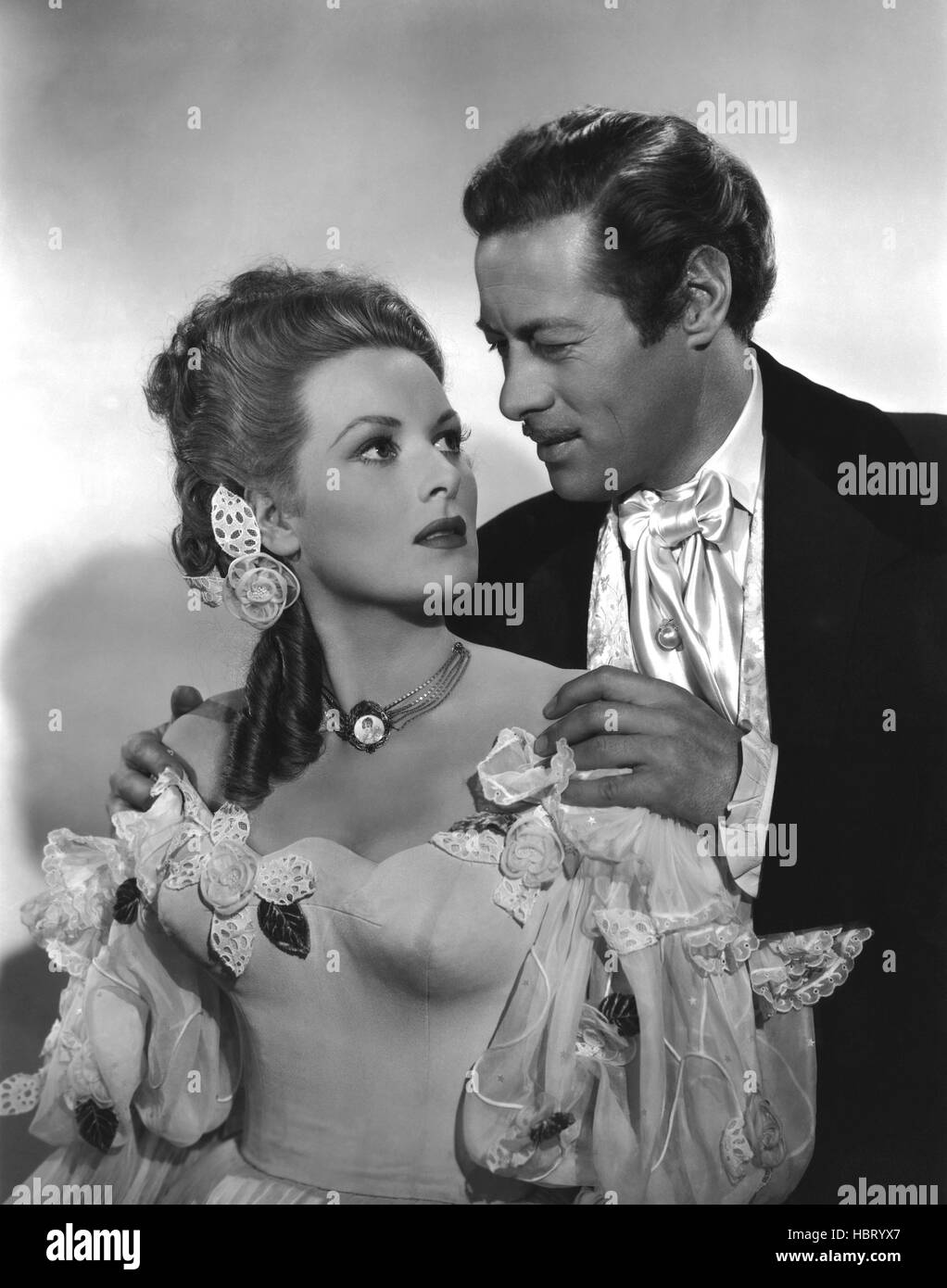 THE FOXES OF HARROW, Maureen O'Hara, Rex Harrison, 1947 Stock Photo - Alamy