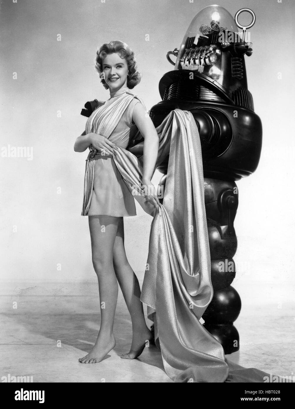 FORBIDDEN PLANET, Anne Francis, Robby the Robot, 1956 Stock Photo - Alamy