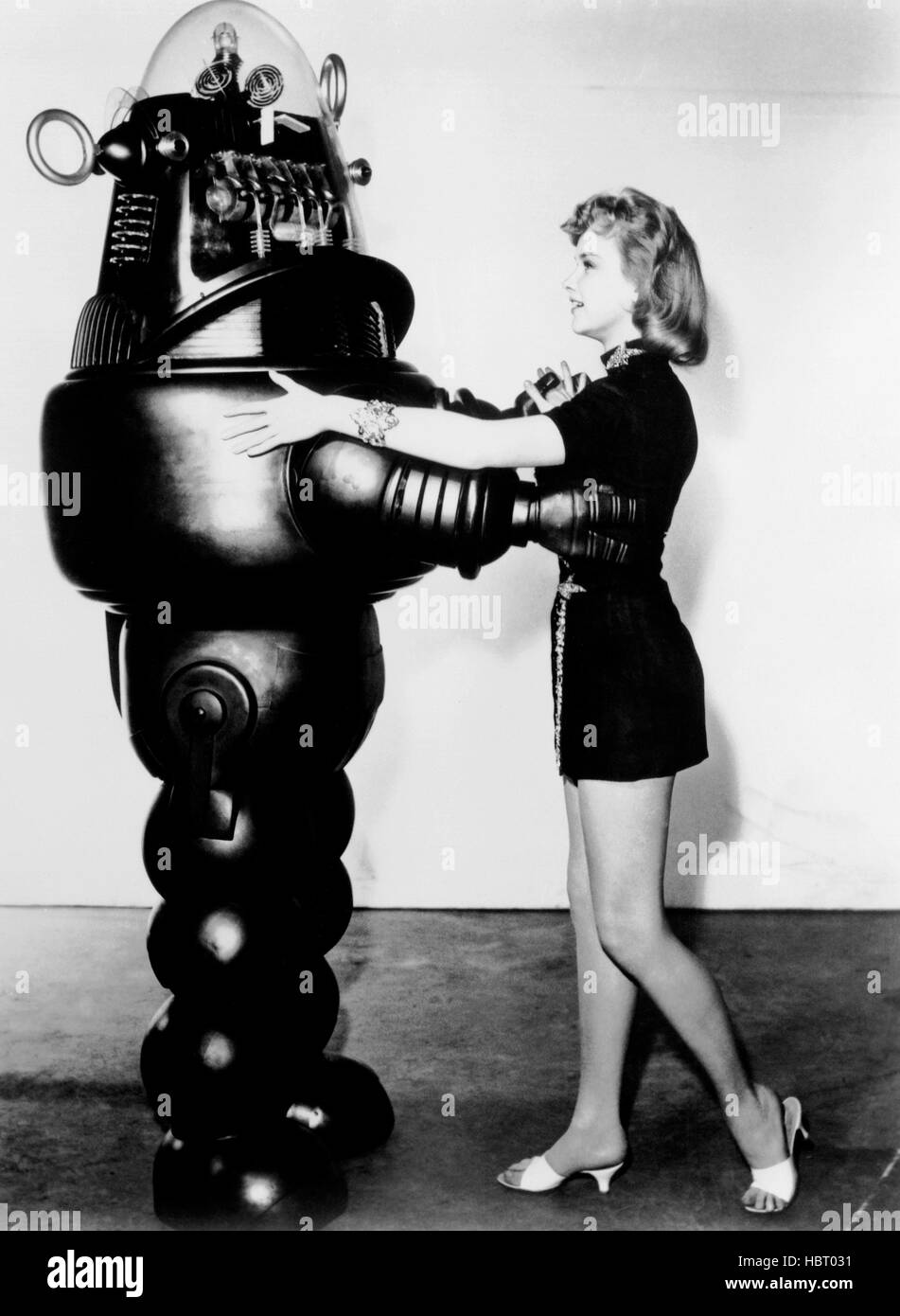 FORBIDDEN PLANET, Anne Francis, having a dance with Robby the Robot ...