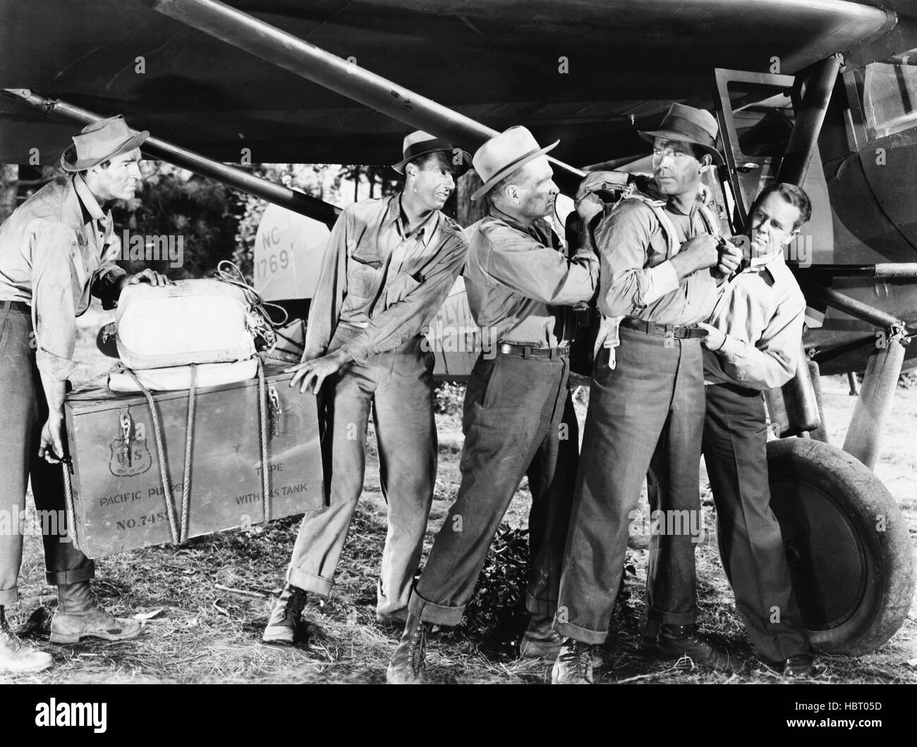 THE FOREST RANGERS, from left: Rod Cameron, Lynne Overman (third from ...