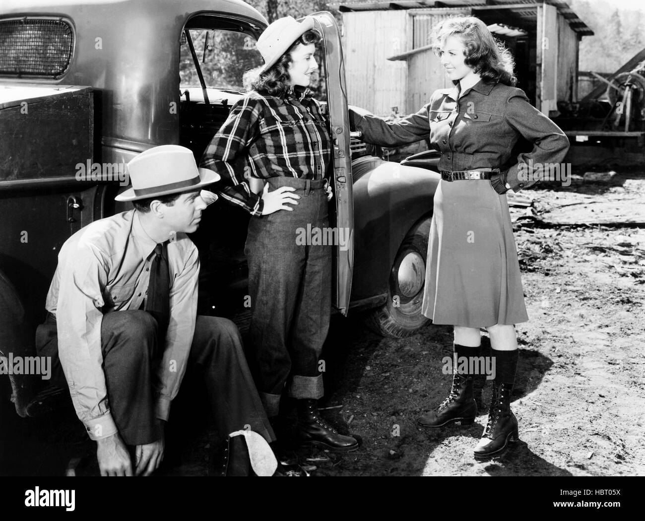 THE FOREST RANGERS, from left, Fred MacMurray, Paulette Goddard, Susan ...