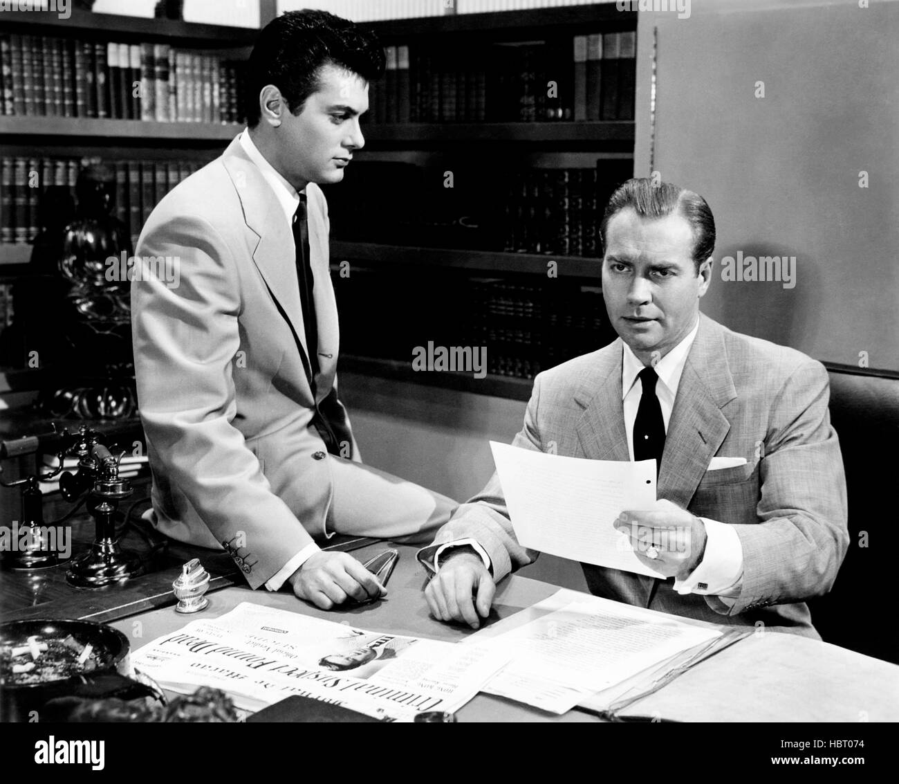 FORBIDDEN, from left: Tony Curtis, Lyle Bettger, 1953 Stock Photo - Alamy