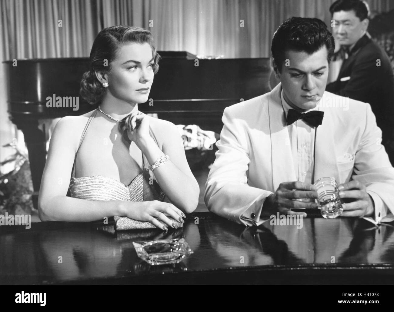 FORBIDDEN, from left, Joanne Dru, Tony Curtis, Victor Sen Yung, 1953 ...