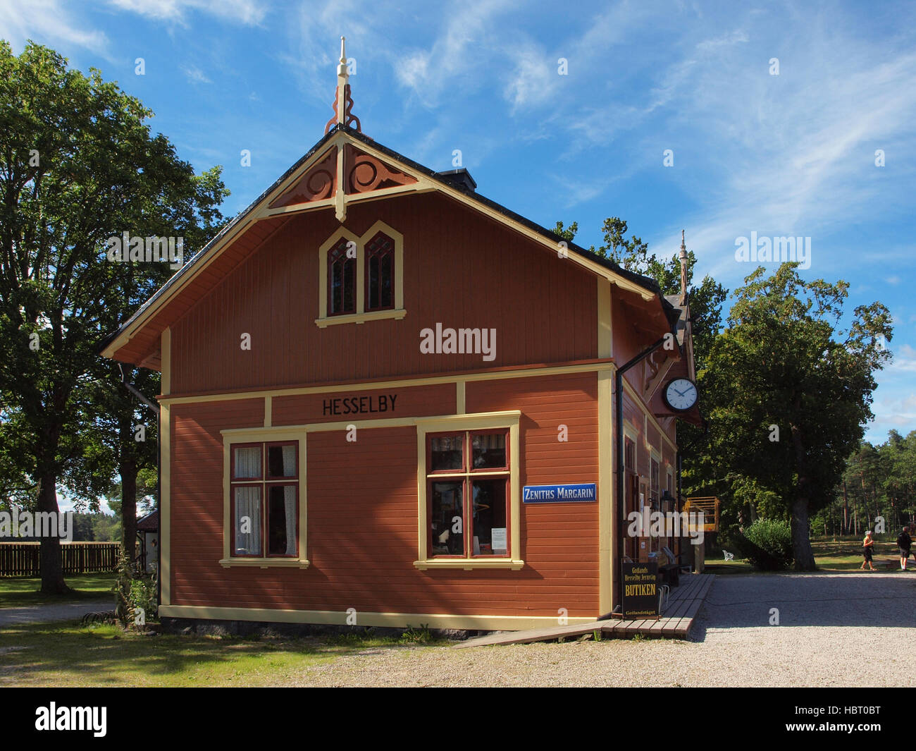 Hesselby-Station - heritage railway, Gotland Stock Photo - Alamy