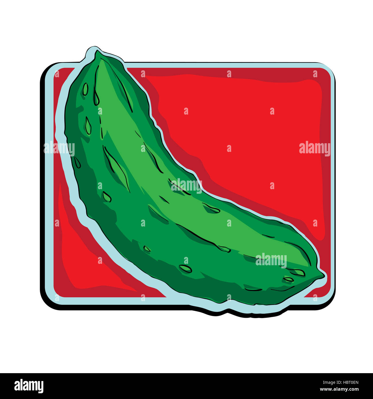 cucumber clip art Stock Photo - Alamy